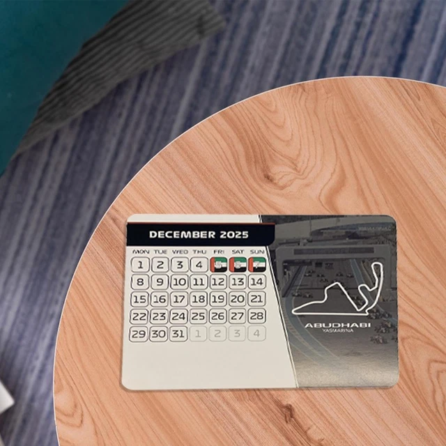FORMULA CALENDAR 2025 Portable F1 2025 Calendar for Living Room Cabinet ...