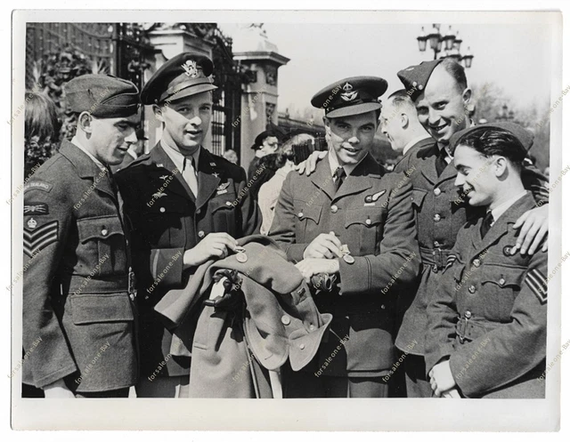 WW2 PHOTO 15 Squadron RAF DFM medal awards RCAF Warren & McMonagle ...
