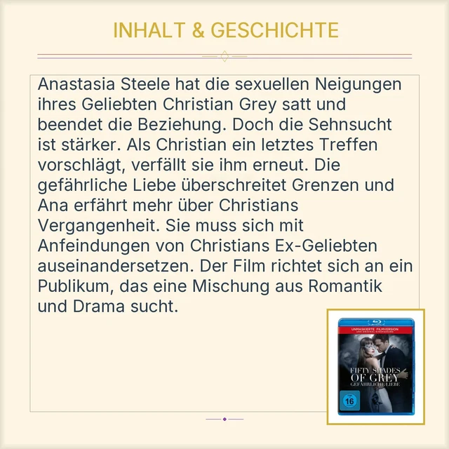 FIFTY SHADES OF Grey 2 Gefährliche Liebe Blu-Ray Dakota Johnson Jamie ...