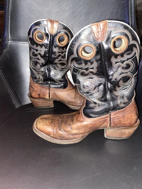 ARIAT CROSSFIRE BUCKAROO Boots Men’s Size 11EE Leather Square Toe £30. ...