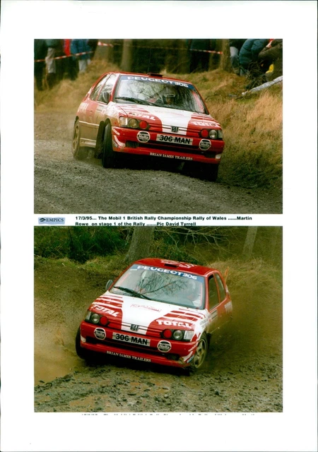 MARTIN ROWE COMPETES on stage 1 of the Mobil 1... - Vintage Photograph ...