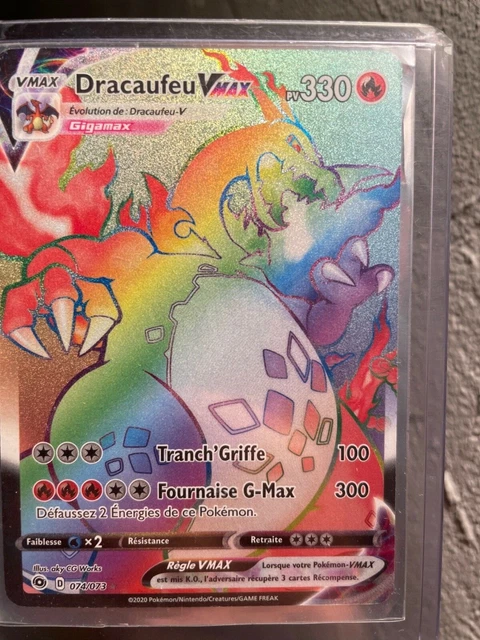 FIRE DRAGON POKÉMON Card Vmax rainbow 074/073 Master's Way $556.56 ...