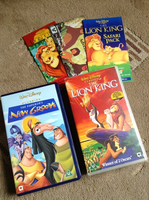 DISNEY VHS - The Lion King (with Flyers) & The Emperors New Groove £4. ...