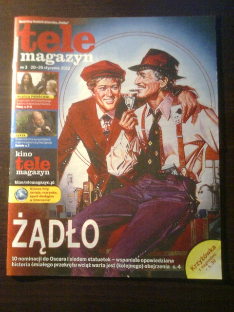 POLISH MAGAZINE FRONT The Sting - Paul Newman, Robert Redford in.S ...