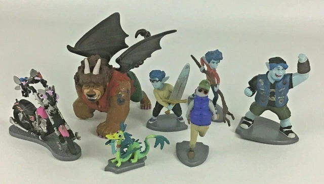 DISNEY STORE ONWARD Deluxe Collectible PVC Figures Manticore Barley ...
