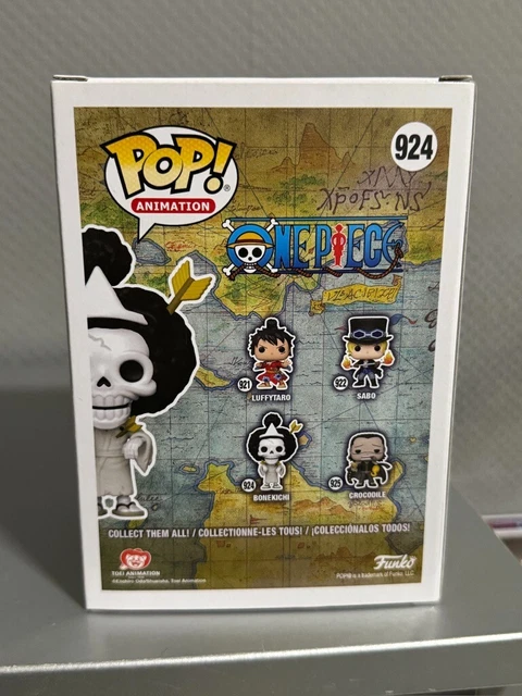 FUNKO POP! ONE Piece - Bonekichi #924 animazione anime Brook IMBALLO ...