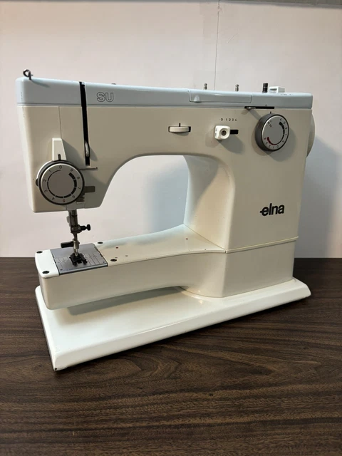VINTAGE ELNA SU Type 62D Swiss Made Sewing Machine Multi Volts 110v ...