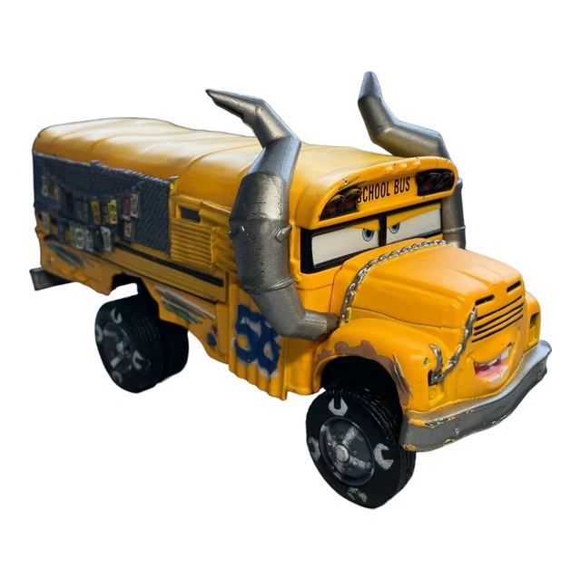 DISNEY PIXAR CARS Diecast 7-inch Miss Fritter School Bus Toy Yellow £9. ...