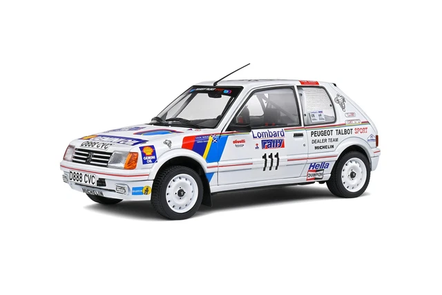 SOLIDO S1801715 1/18 PEUGEOT 205 GTI Lombard Rac Rally 1988 #111 Modèle ...