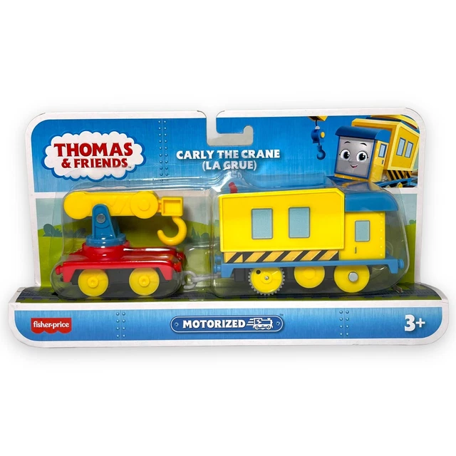 THOMAS AND FRIENDS Trackmaster Motorized Railway Carly the Crane Train ...