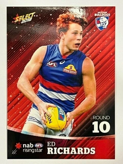 2018 AFL SELECT NAB Rising Star SRS10 Ed Richards Bulldogs 129/150 $40. ...