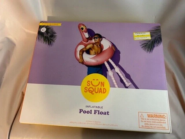 GOFLOATS GIANT FLAMINGO Party Tube Inflatable Pool / River Raft ADULT ...