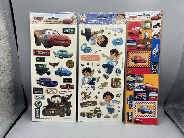 DISNEY CARS & Nick Jr. Go Diego Go Scrapbook Stickers Sheets £7.20 ...