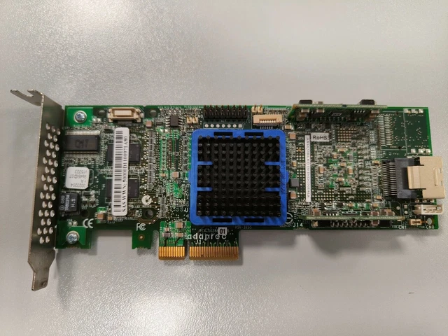 ADAPTEC ASR-3405 128MB SAS SATA LOW PROFILE CONTROLLER RAID PCIe EUR 49 ...