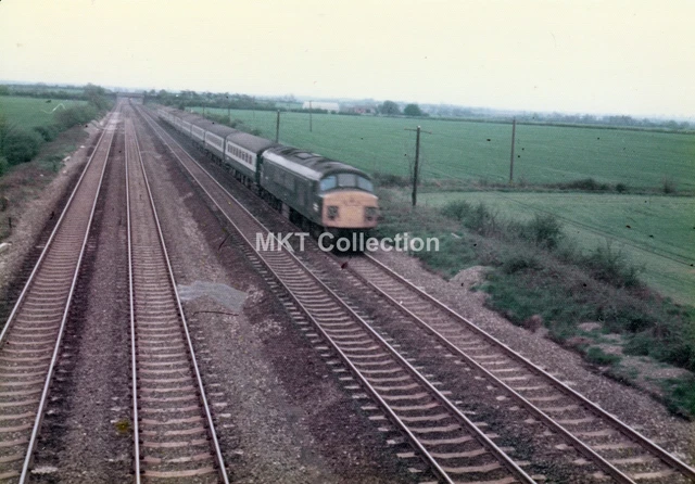 RAIL PHOTO CLASS 45 45135 Peak @ Syston 1/5/76 heading north from St ...
