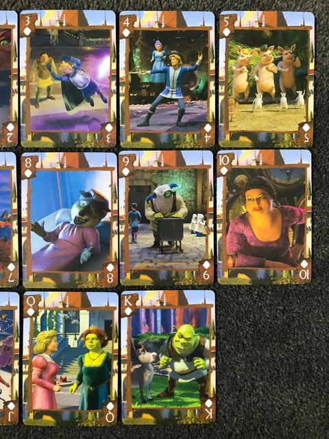 SHREK DREAMWORKS MOVIE Cartoon Shrek Ogre Donkey Fiona Playing Swap ...