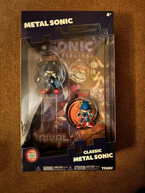SONIC THE HEDGEHOG modern/classic Metal Sonic comic book figure pack ...
