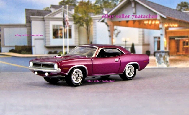 1970 70 ROUES Plymouth Cuda Barracuda Hot Mag MOPAR modèle échelle 1/64 ...