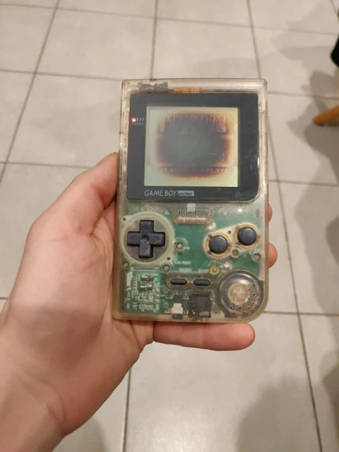 GAMEBOY POCKET CLEAR Transparente Nintendo Officielle Semi HS Game Boy ...