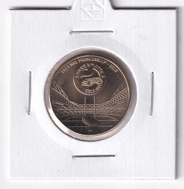 AUSTRALIAN: 2024 $1 Nrl Rugby Parramatta Eels Unc Coin In 2X2 Holder ...
