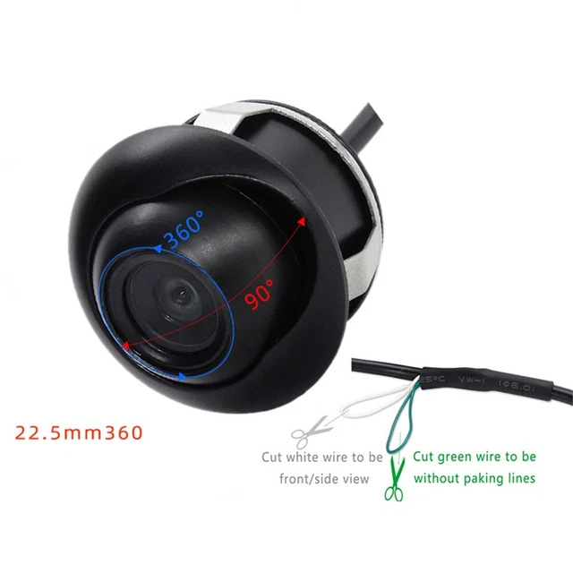 CAR REAR VIEW Camera 360° CCD Camera Cam Night Vision Waterproof Hot ...