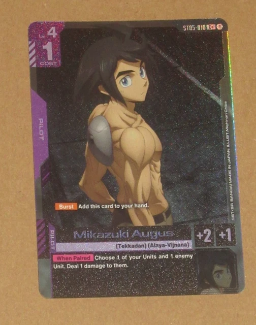 GUNDAM TCG CARD Game Mikazuki Augus C+ Starter Deck 05 Iron Bloom ST05-010 £19.99 - PicClick UK