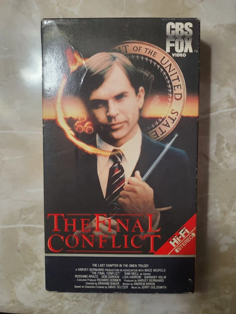 FINAL CONFLICT VHS aka Omen 3 CBS FOX Sam Neil 1981 Horror $20.00 ...