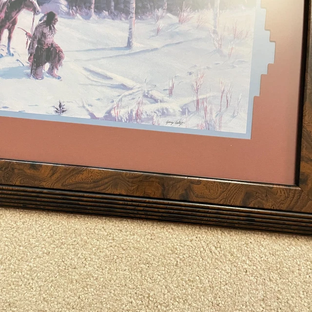 SOUTHWESTERN ART PAINTING "American Tracker" Gary Artzt, Indian, Native ...