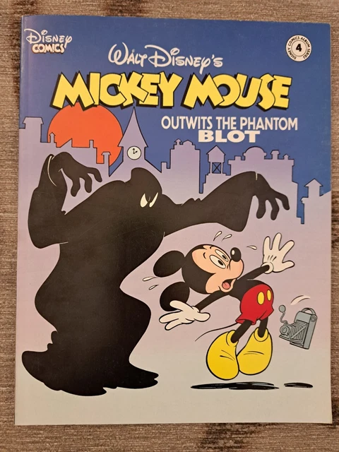 MICKEY MOUSE COMIC Book Outwits The Phantom Blot Disney Comics Album #4 ...