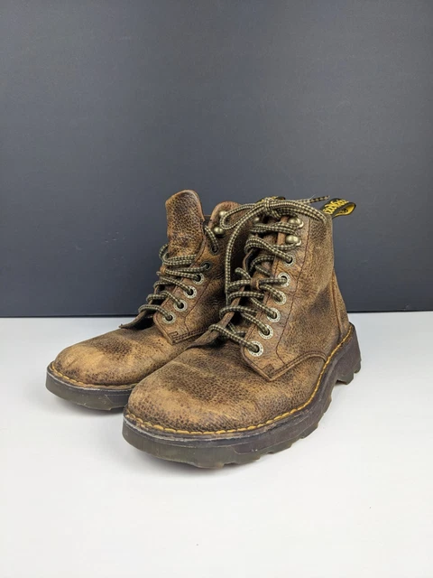VINTAGE DR. DOC Martens Zachary Brown Ankle Combat Boots AW004• Men’s 7 ...