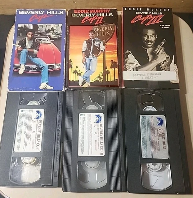 BEVERLY HILLS COP I II III VHS Lot Eddie Murphy Action Comedy Tested ...