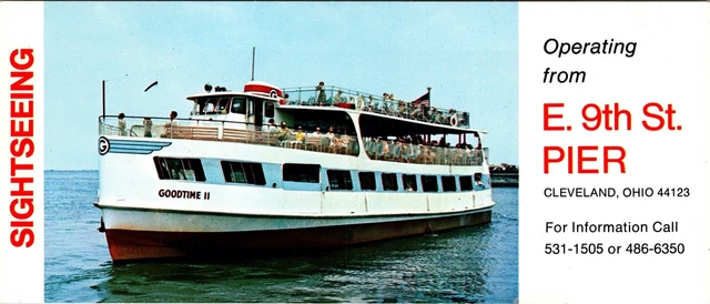 VINTAGE CLEVELAND GOODTIME II Sightseeing Boat Tourist Advertising ...
