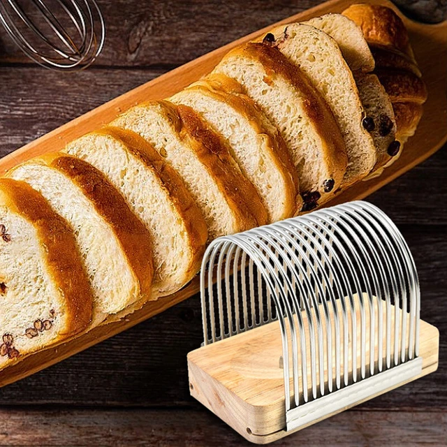 DETACHABLE BREAD CUTTER Slicer Toast Cutting Guide Manual Bread Loaf ...