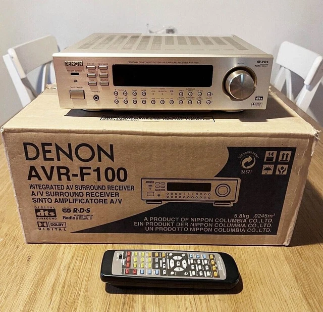 DENON AVR-F100 STEREO Amplifier AVR F100 compact AV surround sound ...