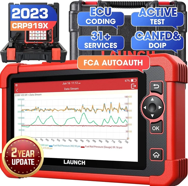 LAUNCH X431 CRP919X PRO Scanner OBD2 Bi-directionnel Outil Diagnostic ...