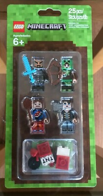 LEGO 853609 MINECRAFT Skin pack 1 Multi figure pack ~NEW & Unopened~ £ ...