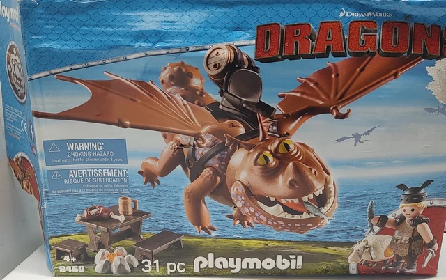 PLAYMOBIL 9460 DREAMWORKS Dragons pattes de poisson et lug à viande ...