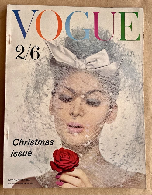 VOGUE MAGAZINE 1959 December Vintage Christmas issue, good condition £ ...