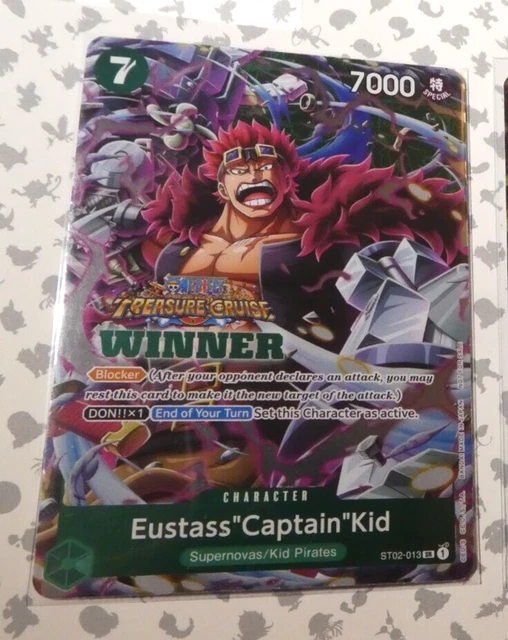 ONE PIECE CARD Game English Winner Championship Carte Holo Eustass Kid ...