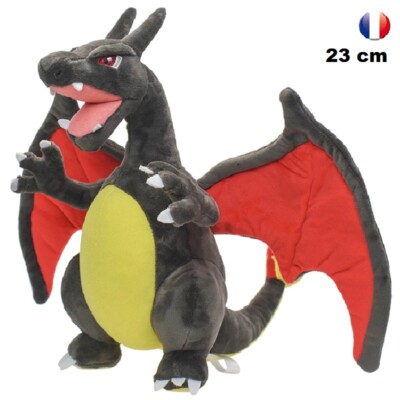 PELUCHE DRACAUFEU SHINY Peluche Pokemon Charizard Brillant Noir Jouet ...