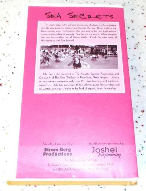SEA SECRETS JULIE See Swim Pool Aquatic Swimming Exercise VHS £30.91 ...