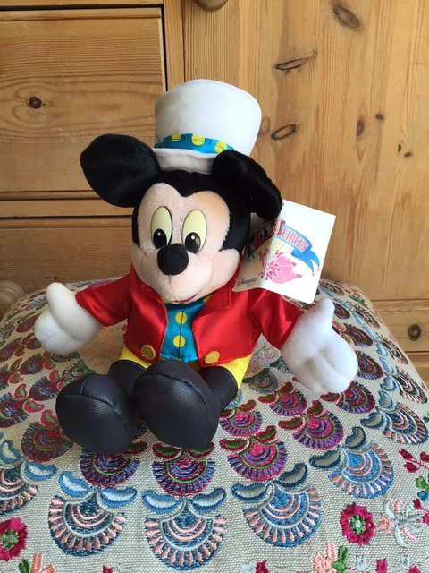 DISNEYLAND PARIS TOON Circus Disney Ringmaster Mickey Mouse Plush Soft ...