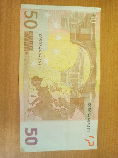 RARE BILLET DE 50 euros 2002 série Signé Duisenberg. bon état EUR 500 ...