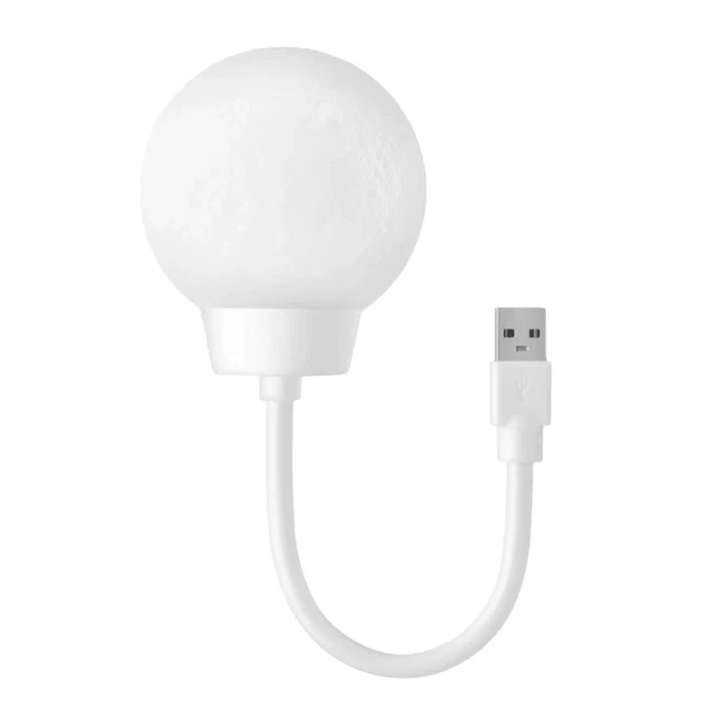 VOICE CONTROLLED NIGHT Light USB Plug-in Moon LED Night Light With 3 ...