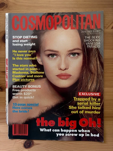 COVER ONLY VANESSA Paradis Magazine Cosmopolitan Australia June 1992 ...