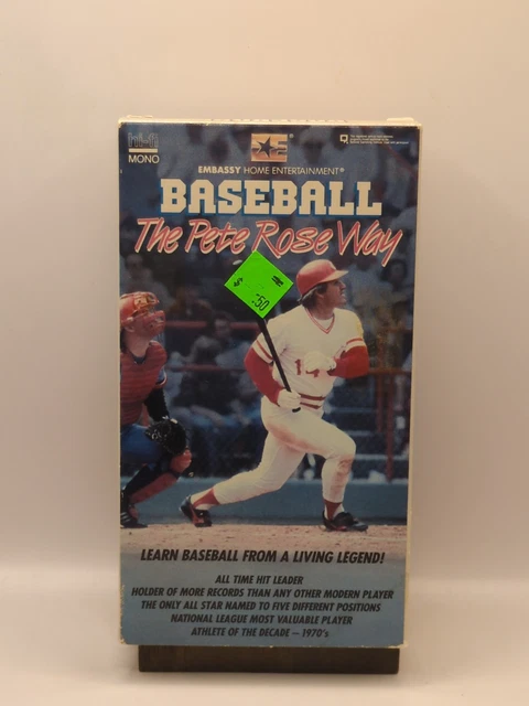 BASEBALL THE PETE ROSE WAY VHS Tape Cassette Videotape 1986 ...