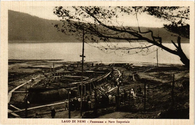 CPA LAGO DI NEMI Panorama e Nave imperiale ITALY (545821) EUR 6,99 ...