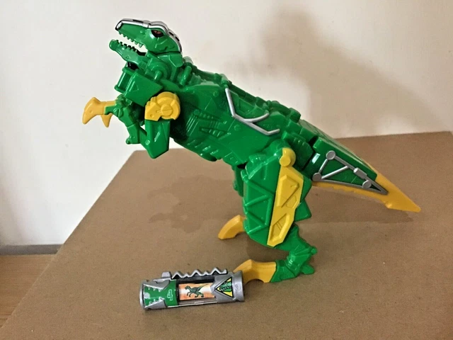 POWER RANGERS DINO Charge Velociraptor Raptor Zord +Num 4 Dino Charger ...