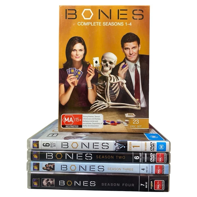 BONES COMPLETE SEASONS 1-4 DVD 23 Disc Set TV Series Region 4 MA15 ...