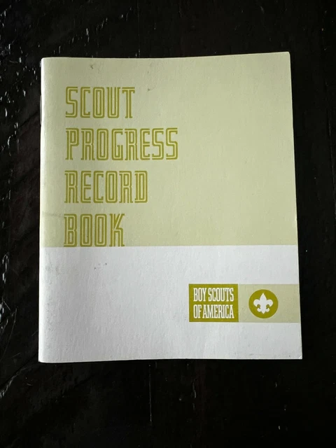 NOS VINTAGE 1970S BOY SCOUT Progress Record BOOK BSA Official Scouting ...